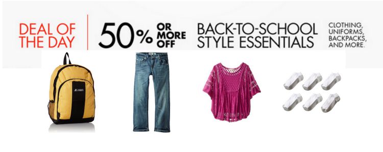 Amazon: 50% Off Back-to-School Essentials ~ Today Only! - Couponing ...