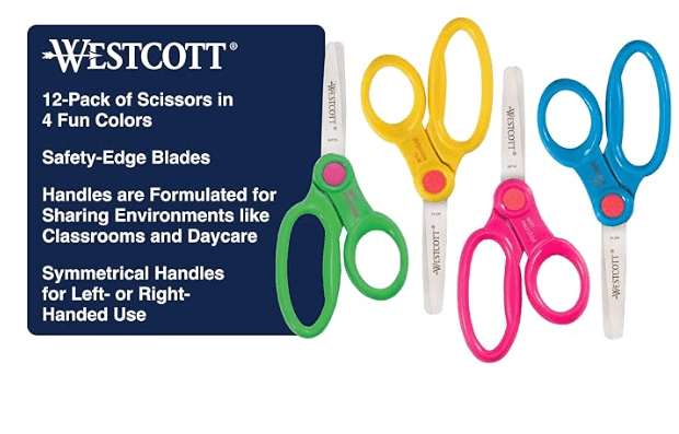 $4.79 Westcott 12 pack Kids' Scissors - Left and Right Handed Kids ...