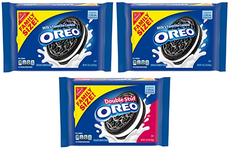 OREO Original & OREO Double Stuf Chocolate Sandwich Cookies Variety ...