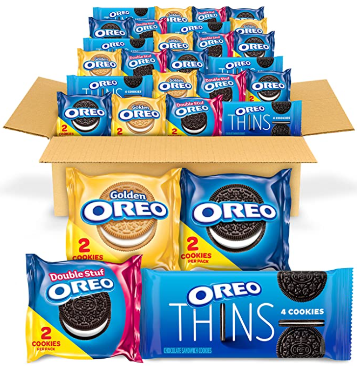 Oreo Cookies Original Golden Double Stuf Thins School Lunch Box Snacks ...