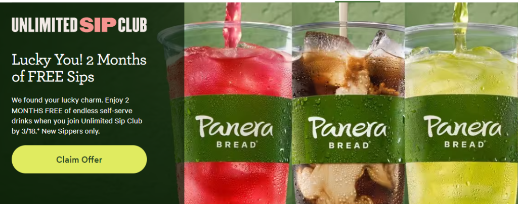 Two Months of FREE Drinks & Coffee w/ Unlimited Refills at Panera ...