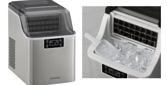 Insignia™ 44 Lb. Portable Clear Ice Maker with Auto Shut-off $149.99 ...